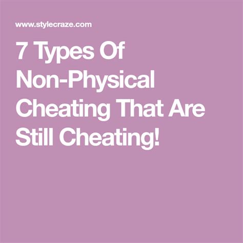 7 Types Of Non Physical Cheating That Are Still Cheating Cheating
