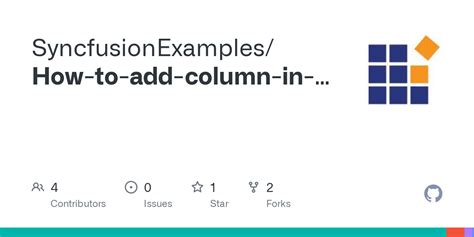 Github Syncfusionexampleshow To Add Column In Multi Column Header Of