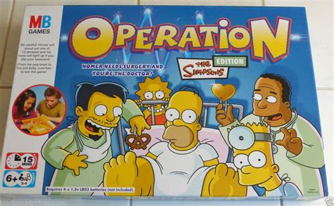 Homer Simpson Peaceful Board Gamesimpson Operation Board Game