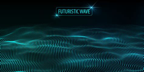 큰 데이터입니다 미래 기술 파란색 배경입니다 사이버 기술입니다 기술 배경입니다 3 차원 파도 0명에 대한 스톡 벡터 아트 및 기타 이미지 Istock