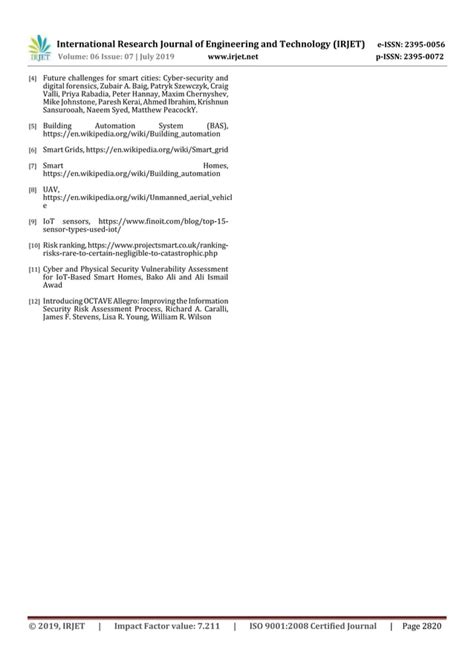 Irjet Enhance Smart Cities Security By Mitigating Iot Vulnerabilities Pdf