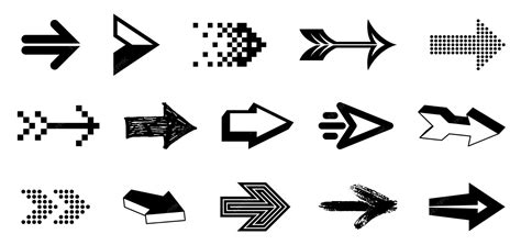 Premium Vector Diverse Arrow Cursors Vector Set Different Shapes Styles And Concepts Arrows