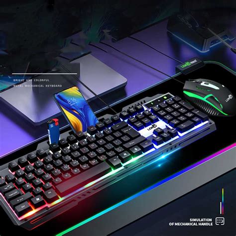 Jual Keyboard Gaming LDKAI LED With Mouse 828 Shopee Indonesia