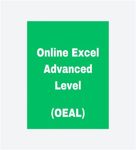 Online Excel Advanced Level Excel With Vidu