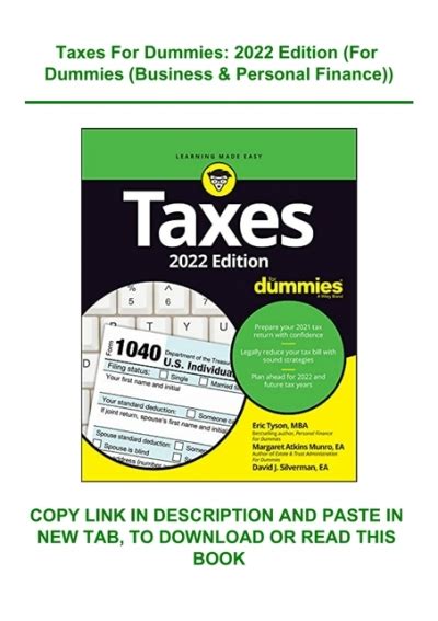PDF Taxes For Dummies 2022 Edition For Dummies Business Personal Finance READ PDF EBOOK