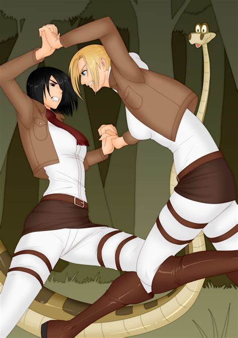 Rule 34 Angry Annie Leonhardt Attack On Titan Black Eyes Blonde Hair
