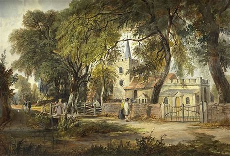 English School 19th Century Country Church Mutualart