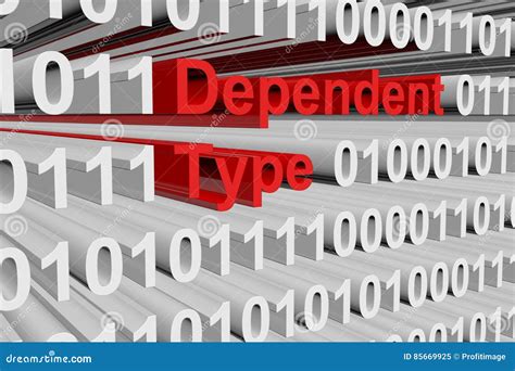 dependent type stock illustration illustration of code 85669925