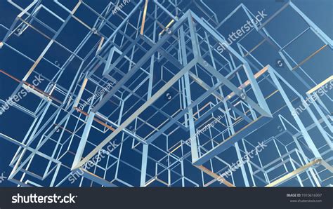 선 형상 사각형 구조 기술 배경 스톡 일러스트 1910616997 Shutterstock