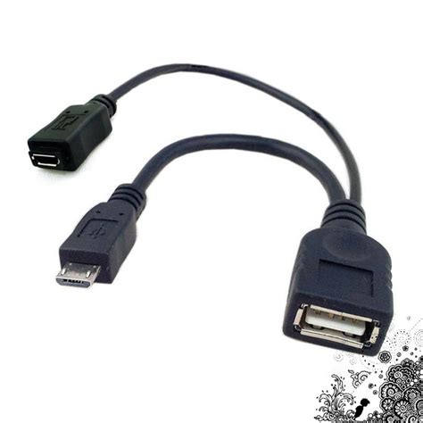 Jual Kabel Otg Port Micro Usb To Usb Female And Micro Usb Female Cable Converter Koneksi