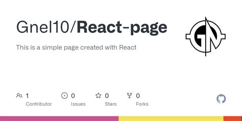 Github Gnel React Page This Is A Simple Page Created With React