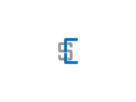 cs 로고 디자인 프리미엄 벡터