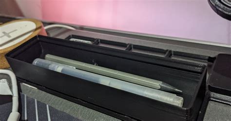 Gridfinity 1x4 Stackable Horizontal Pen Holder By Arca Cengiz