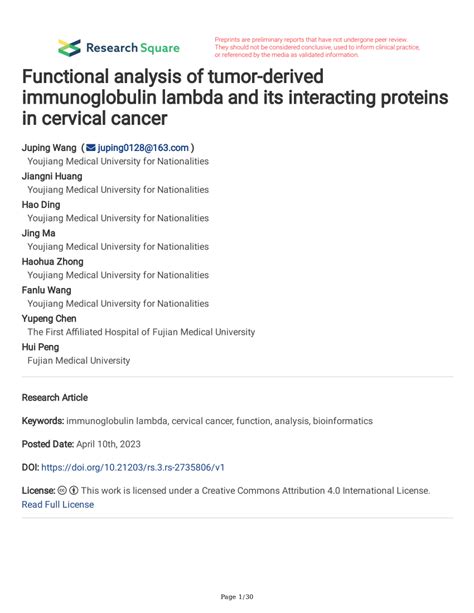 Pdf Functional Analysis Of Tumor Derived Immunoglobulin Lambda And