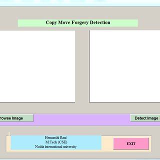 Project Layout Of Copy Paste Forgery Project Download Scientific Diagram