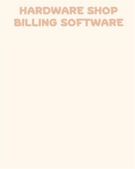 Sakthi Webapp On Linkedin Hardwarestore Hardwareshopbillingsoftware