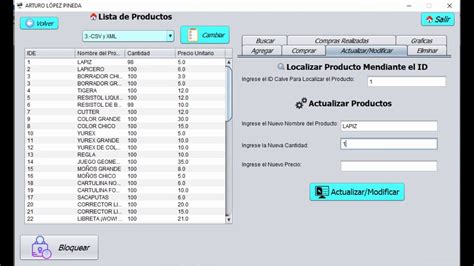 sistema en java con archivos de un listado e inventario de una hot