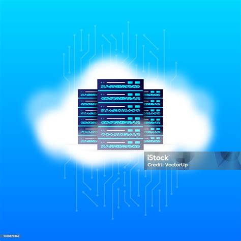 데이터 베이스 클라우드 네트워크 서버 컴퓨터 하드웨어 기술 장식 요소 벡터 일러스트 레이 션 Cpu에 대한 스톡 벡터 아트 및 기타 이미지 Istock