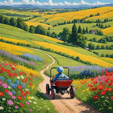 Хлопчик із села на баггі