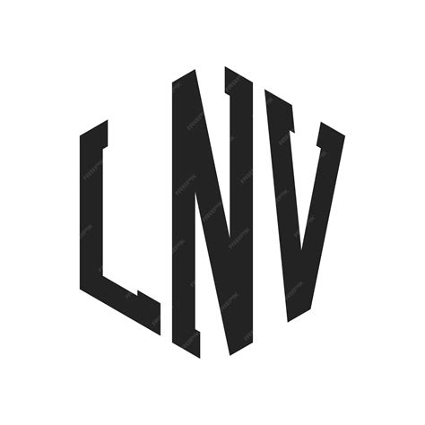 Premium Vector Lnv Logo Design Initial Letter Lnv Monogram Logo Using Hexagon Shape