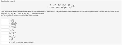 Solved Consider The Integral Chegg Com
