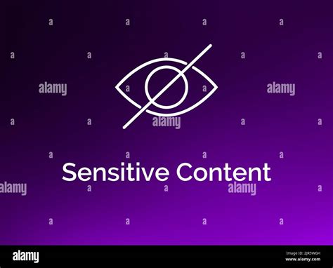 Sensitive Content Warning Icon Eye Vector Sensitive Content Explicit Porn Photo Censored Design