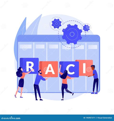 Raci Matrix Abstract Concept Vector Illustration Stock Vector Illustration Of Making