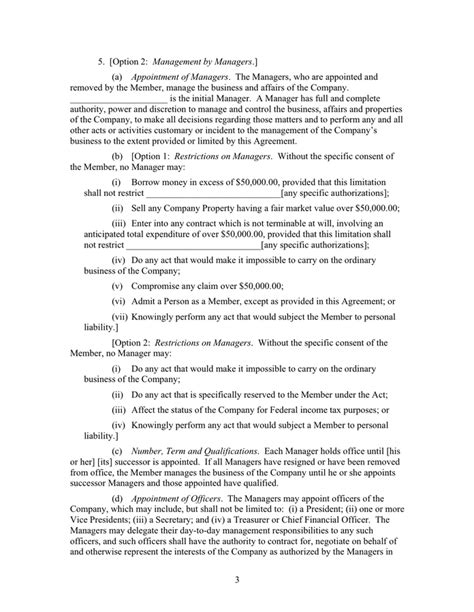 Llc Operating Agreement Template Oklahoma In Word And Pdf Formats