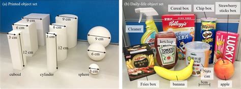 two sets of objects are tested in the experiments a the set of