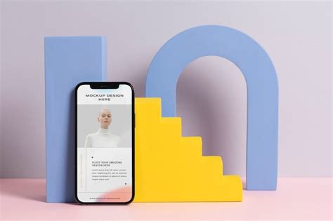 premium psd minimal device mockup with soft monochrome color