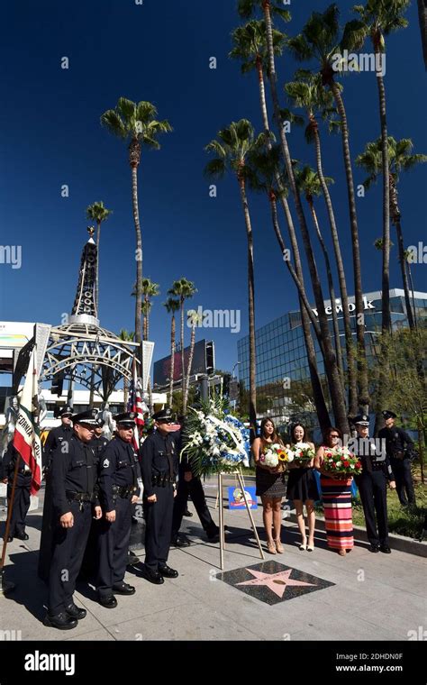 The Unveiling Ceremony Of The Lapd Hollywood Star Honring The Los