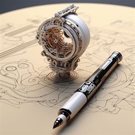 Premium Ai Image 3d Rendering Of Pen