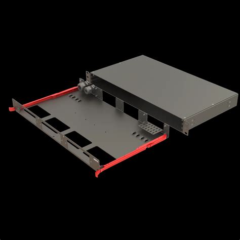 Bright Series Rail Sliding 3 Modular Slots Empty Patch Panel