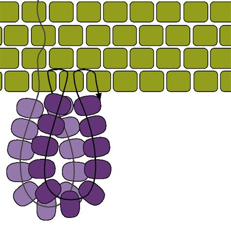 Бахрома из бисера: мастер-класс и схема плетения