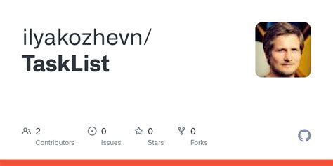 GitHub Ilyakozhevn TaskList