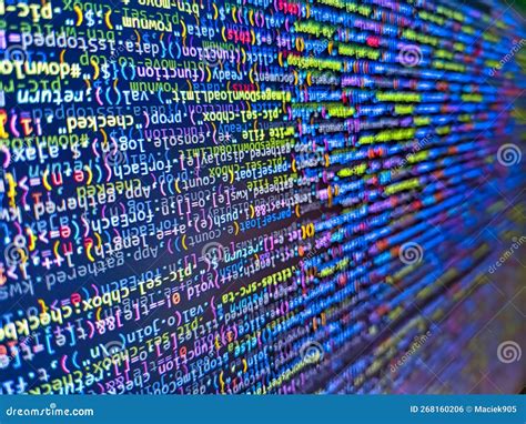 Technology Background Front End Applications In The Color Concept Monitor Photo Hacker