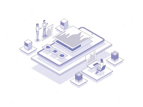 Premium Vector Marketing Analytics Isometric Illustration Lineal Color Suitable For Mobile App