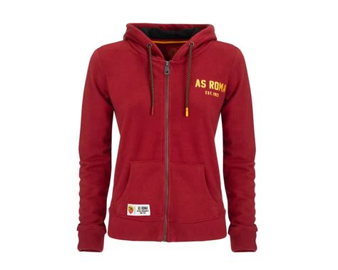 Felpa Con Cappuccio E Zip Frontale Con Logo Ricamato Bambino Rossa