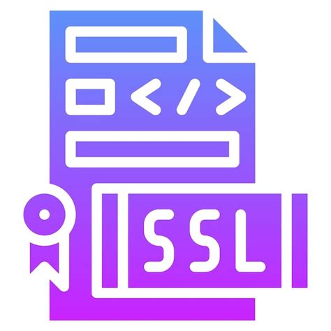 Premium Vector Ssl File Vector Icon Illustration Of Coding And