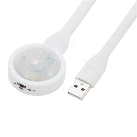 Portable USB LED Human PIR Motion Sensor Night Light For Bedroom Bathroom Sale Banggood Com