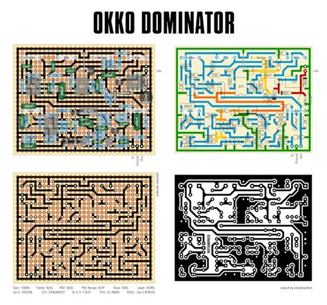 Perf And Pcb Effects Layouts Simple Circuit Layout Guitar