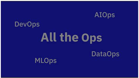All The Ops Devops Vs Dataops Vs Mlops Vs Others