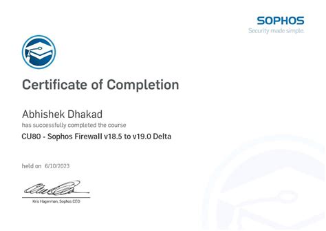abhishek dhakad on linkedin sophosfirewall certificationachieved