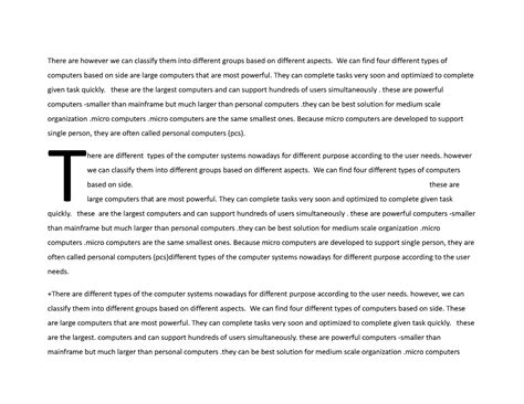 there are however we can classify them into different groups based on