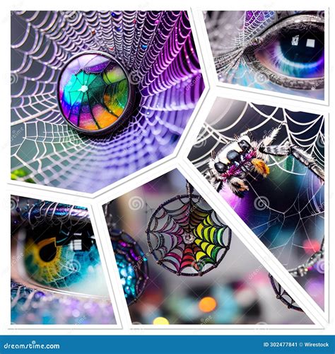 Spider Collage Of Triangles Vector Illustration 119925194