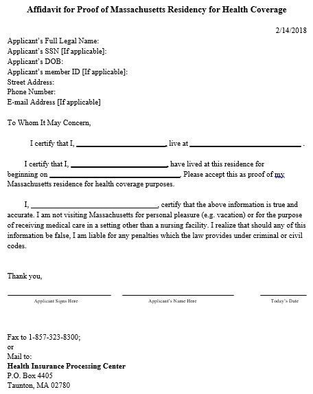 Free Printable Proof Of Residency Letters Word Pdf Best Collections