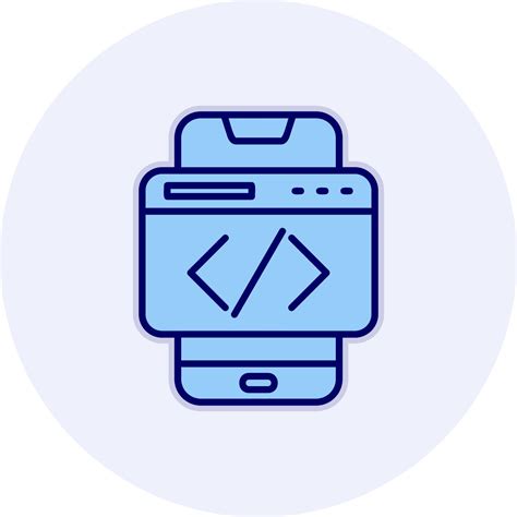 Smartphone Coding Vecto Icon 38155057 Vector Art At Vecteezy