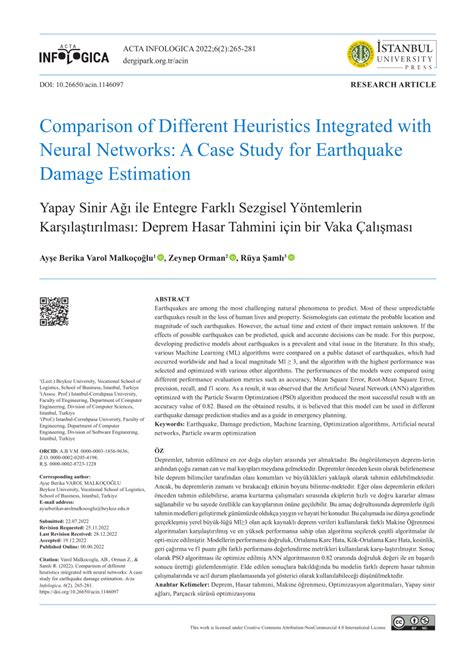 Pdf Comparison Of Different Heuristics Integrated With Neural