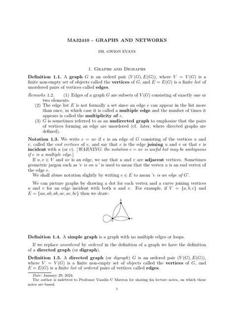 Module Notes Pdf Vertex Graph Theory Graph Theory