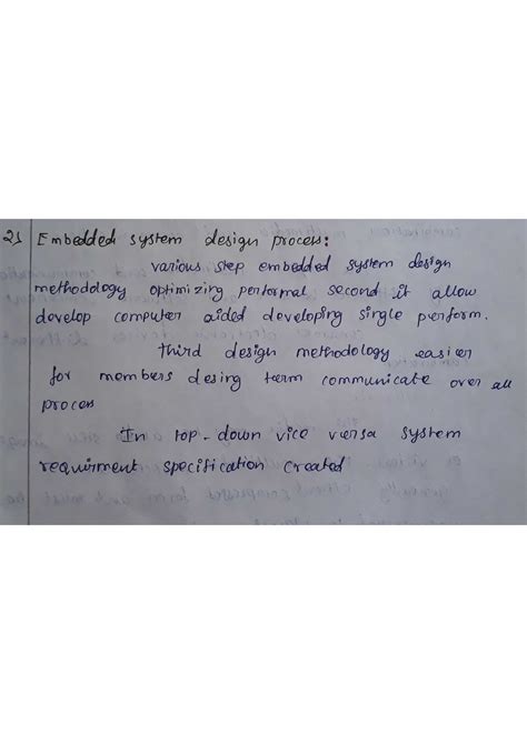 SOLUTION Embedded System Design Process Complex System And Microprocessor Studypool